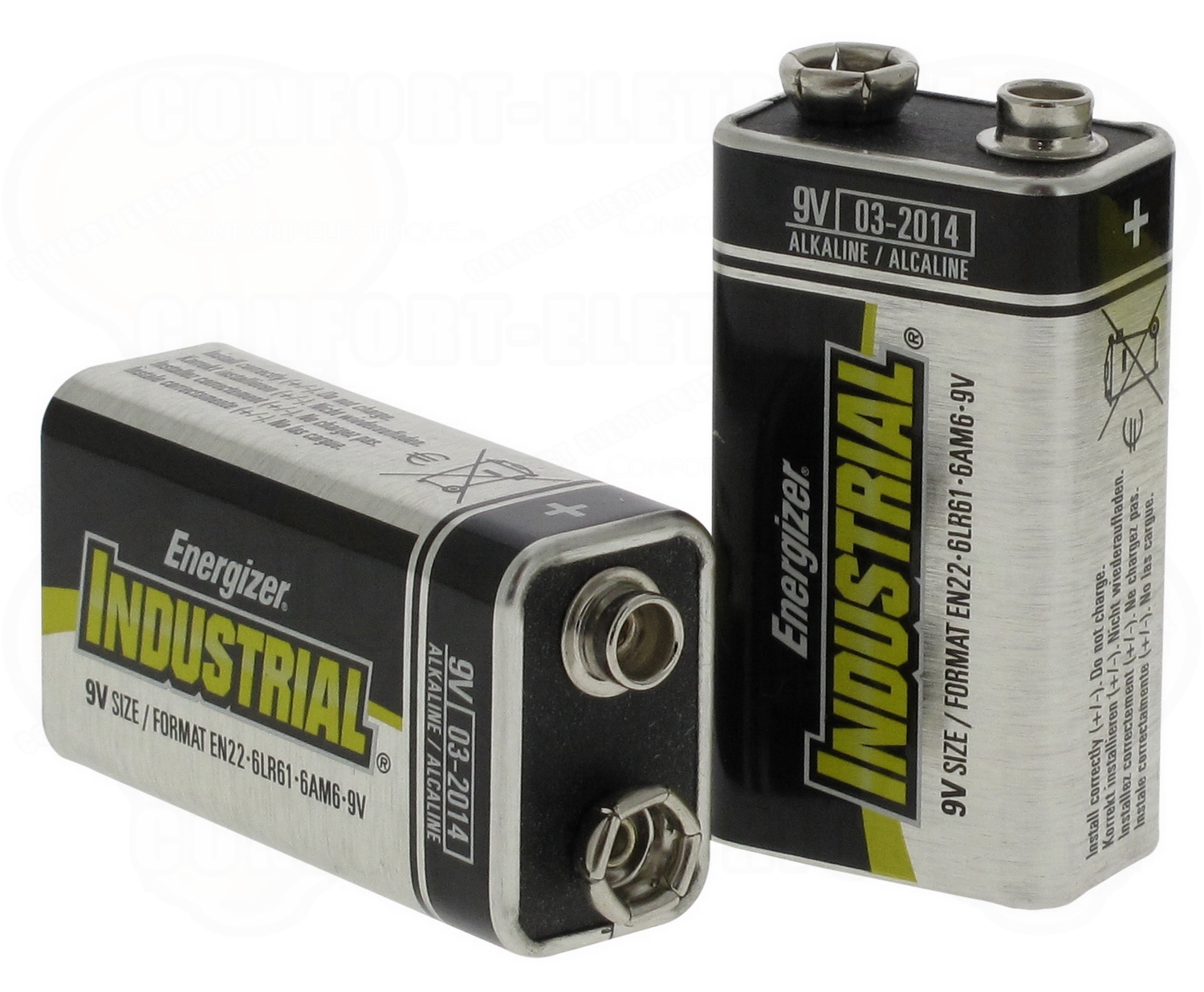 Pile 6LR61 9 volts energizer industriel x12 - 30,92€