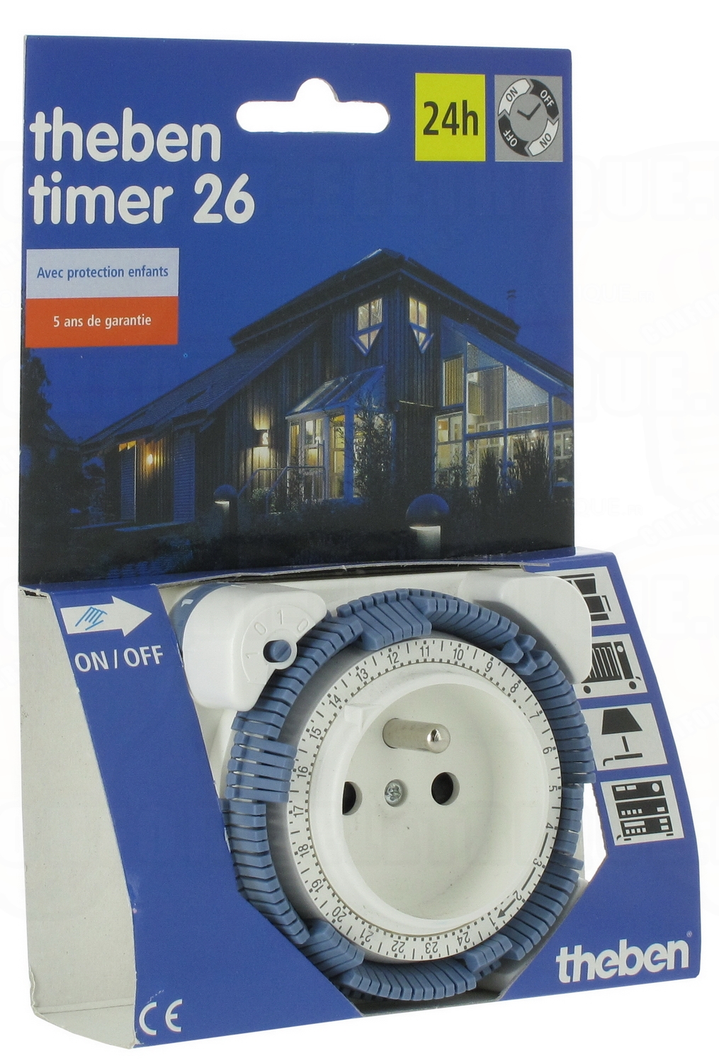 Prise programmable sur 24h Theben TIMER 26 - 34,82€