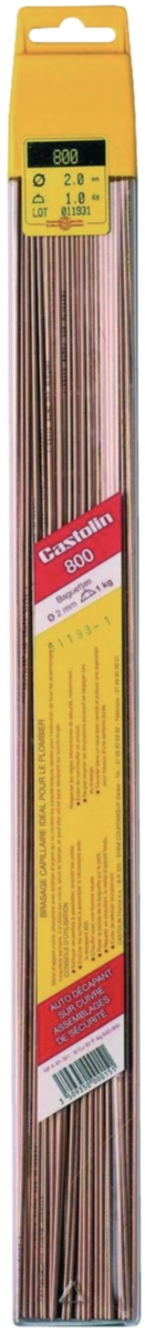 Baguette de brasage - 800 - Brasage du cuivre - Argent 2%