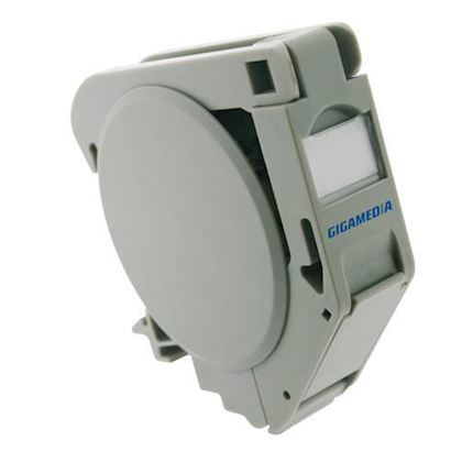 Module RJ45 - Rail DIN - CAT6A - Blindé - STP - GigaMédia RJ..