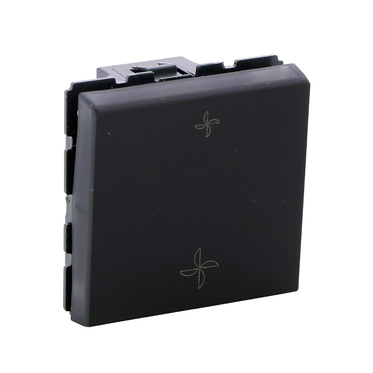 Commande VMC - 2 modules - 10A - Noir mat - Legrand Mosaic 0..