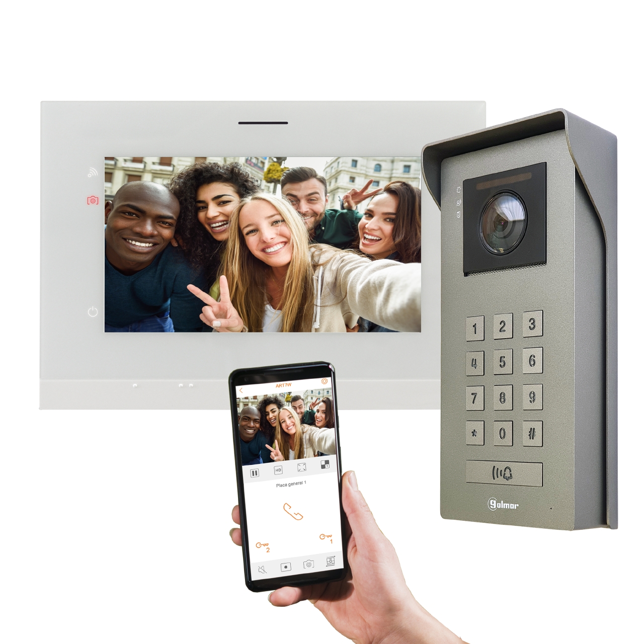 Kit vidéo SOUL ACCESS - Couleur - 2 fils - WIFI - 1 appel