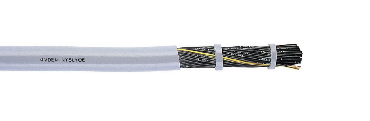 Cable Souple H05VV5-F - 12G0.75 mm² - Gris - Au mètre - 7,14..