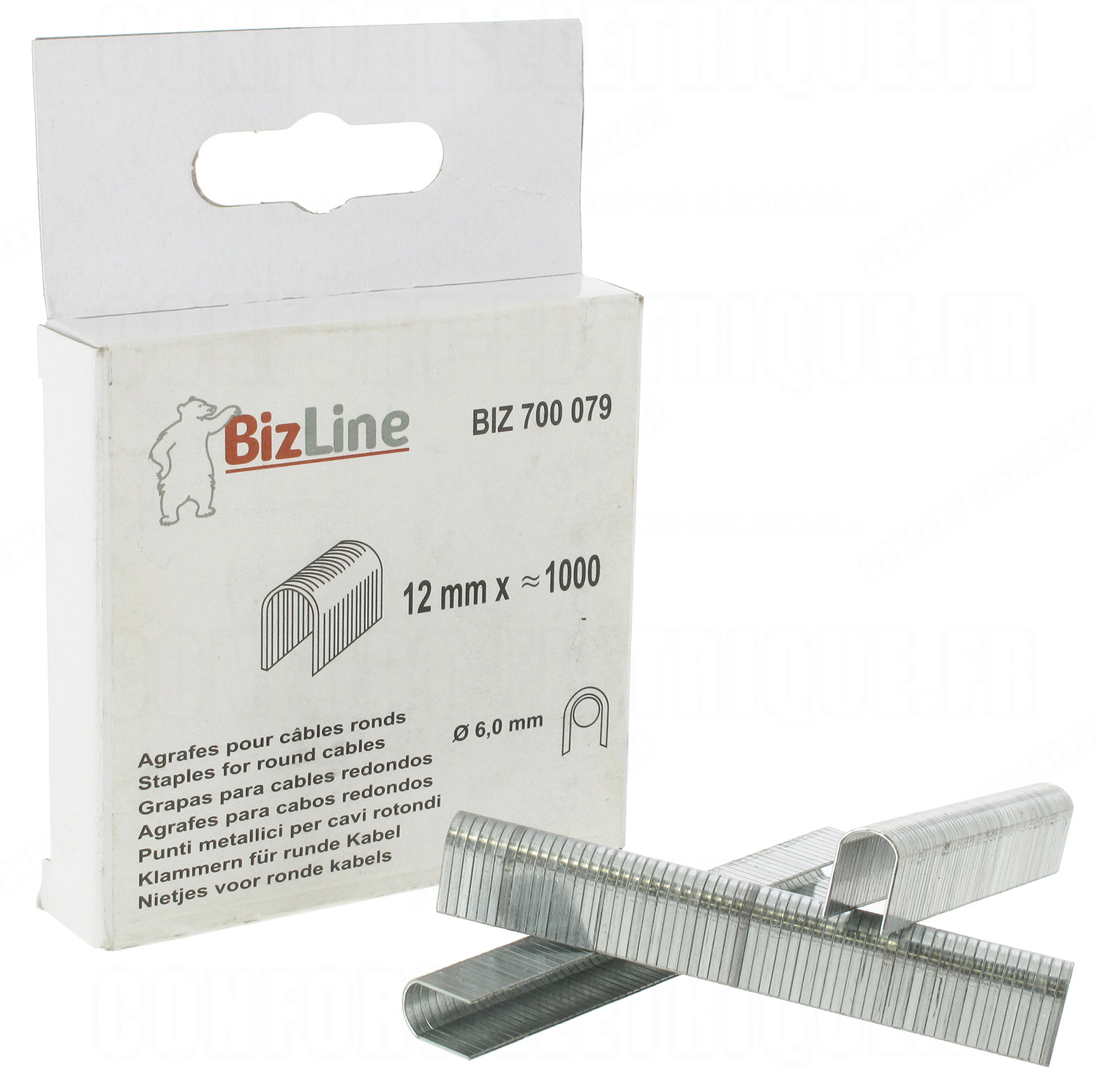 Agrafe 7-12 pour cable diamètre maxi 6 mm - 11,90€