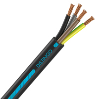 Cable électrique - Rigide - R2V 4G6 mm² - Couronne de 50 mèt..