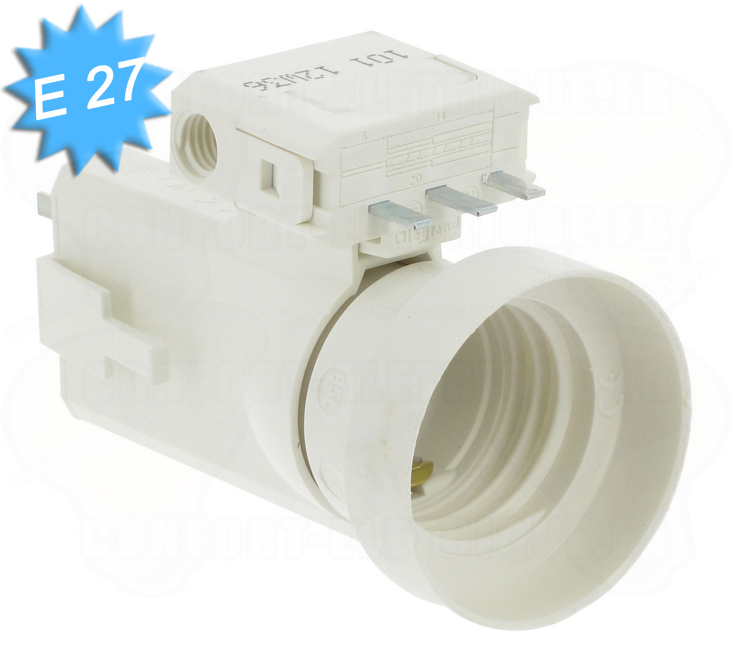 Douille culot E27 compact DCL avec fiche amovible - 8,90€