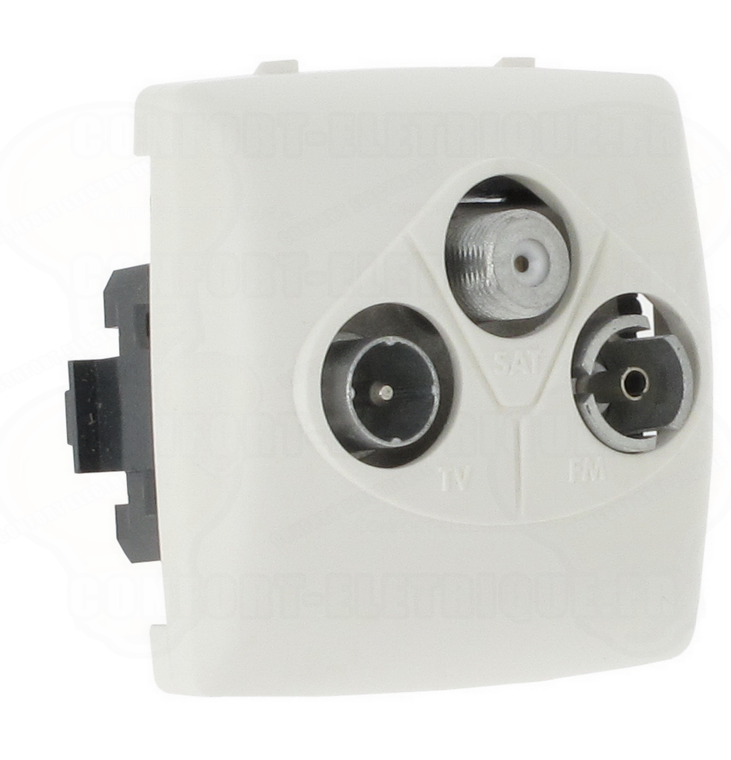 Prise TV-FM-SAT composable saillie - 56,40€