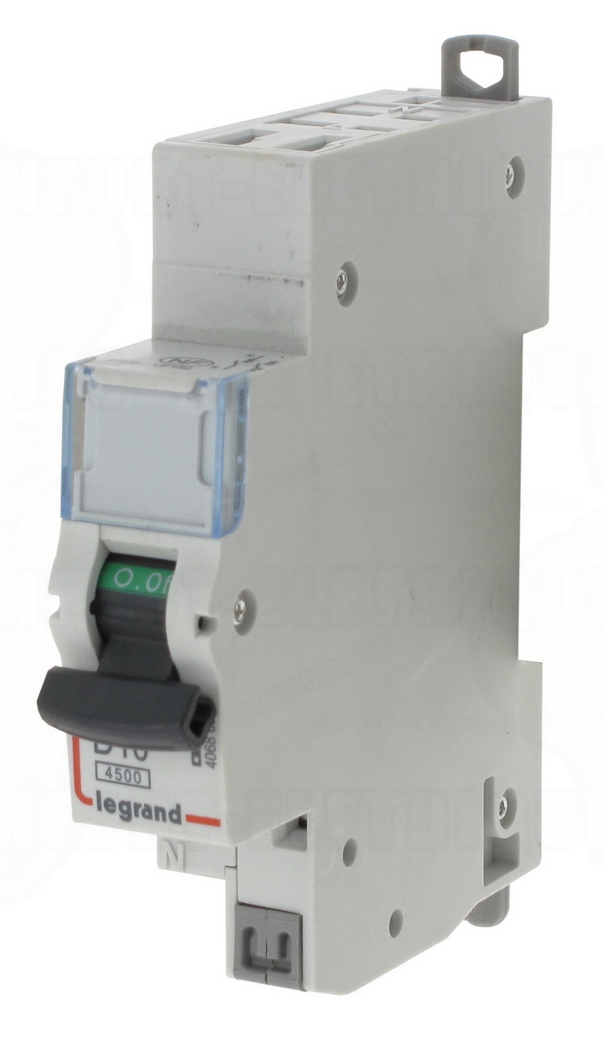 Disjoncteur 10A 4.5kA courbe D phase neutre Legrand DNX3 aut..