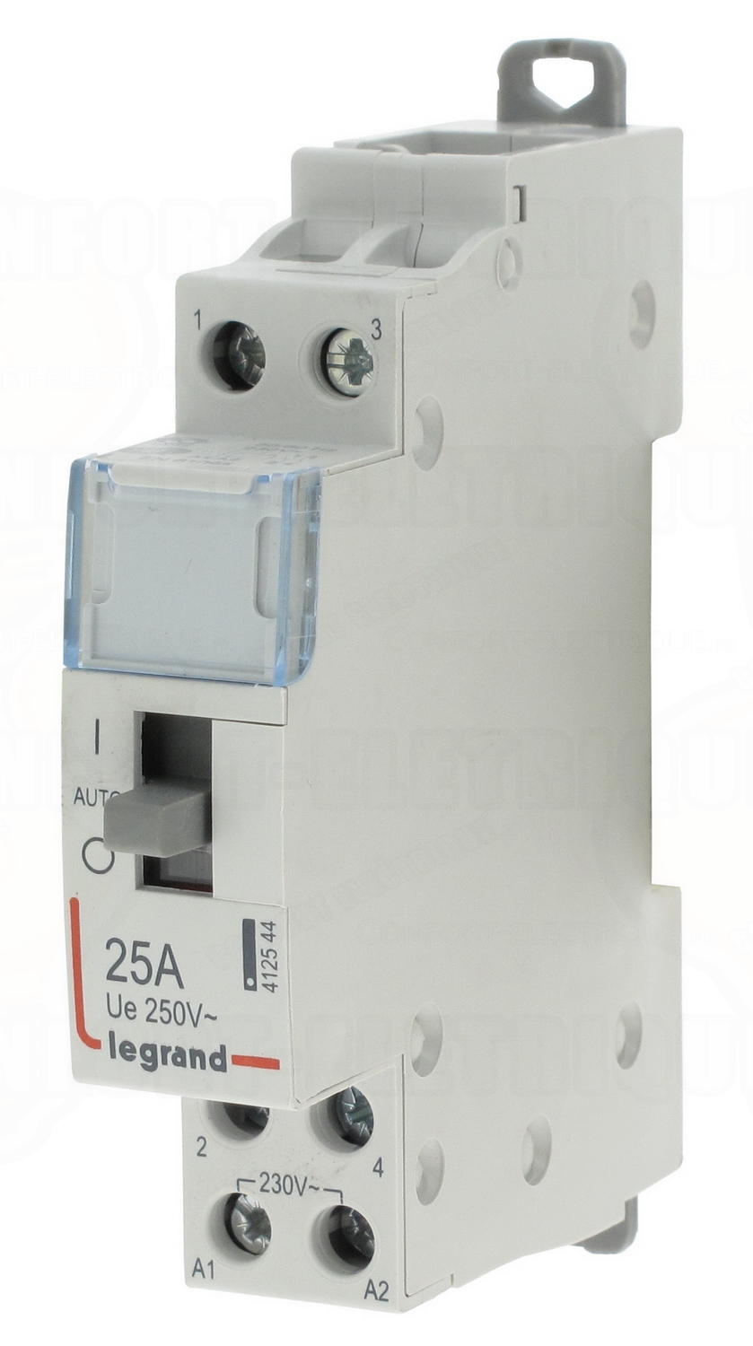 Contacteur Legrand CX3 25A 2 contacts NF bobine 230 Volts