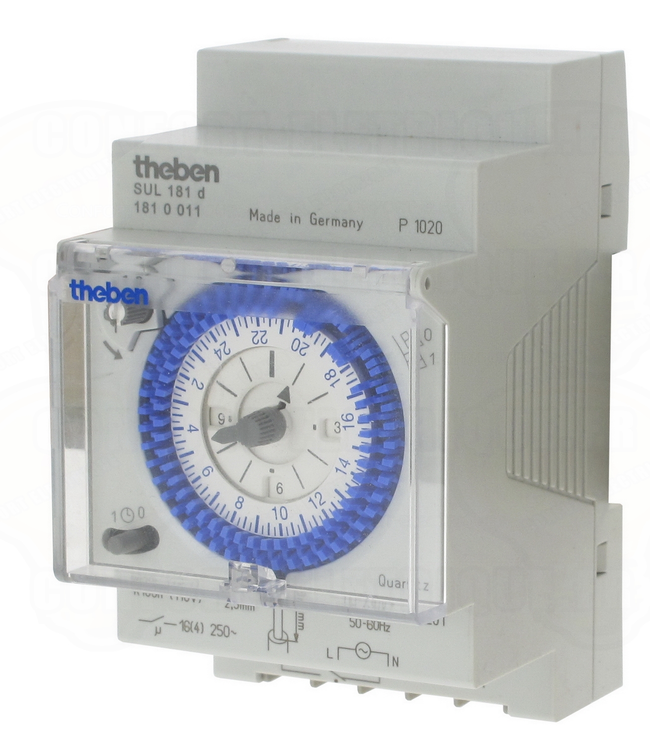 Horloge journalière 1 contact NO-NF Theben SUL 181 D - 125,7..