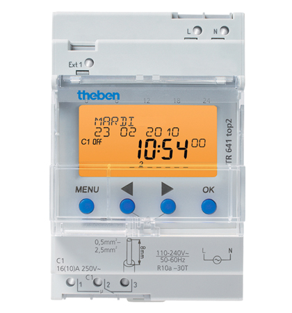 Horloge astronomique 1 contact NO-NF Theben TR 641 top2 - 71..