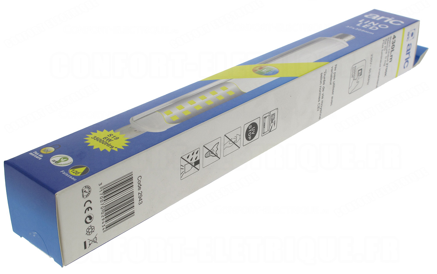 Tube linolite - A Led - Culot S29 - 38 x 309 - 6W - 2700K