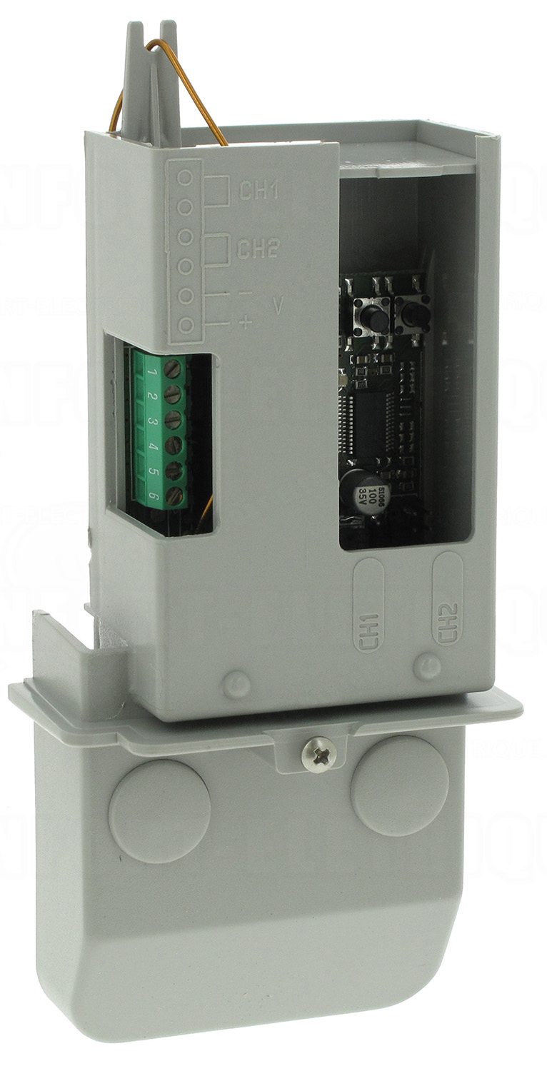 Récepteur radio BFT CLONIX 2E fréquence 433.92 Mhz 2 canaux...