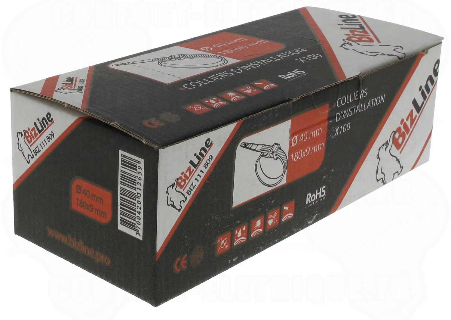 Collier installation électrique 9 x 180 mm - 39,08€