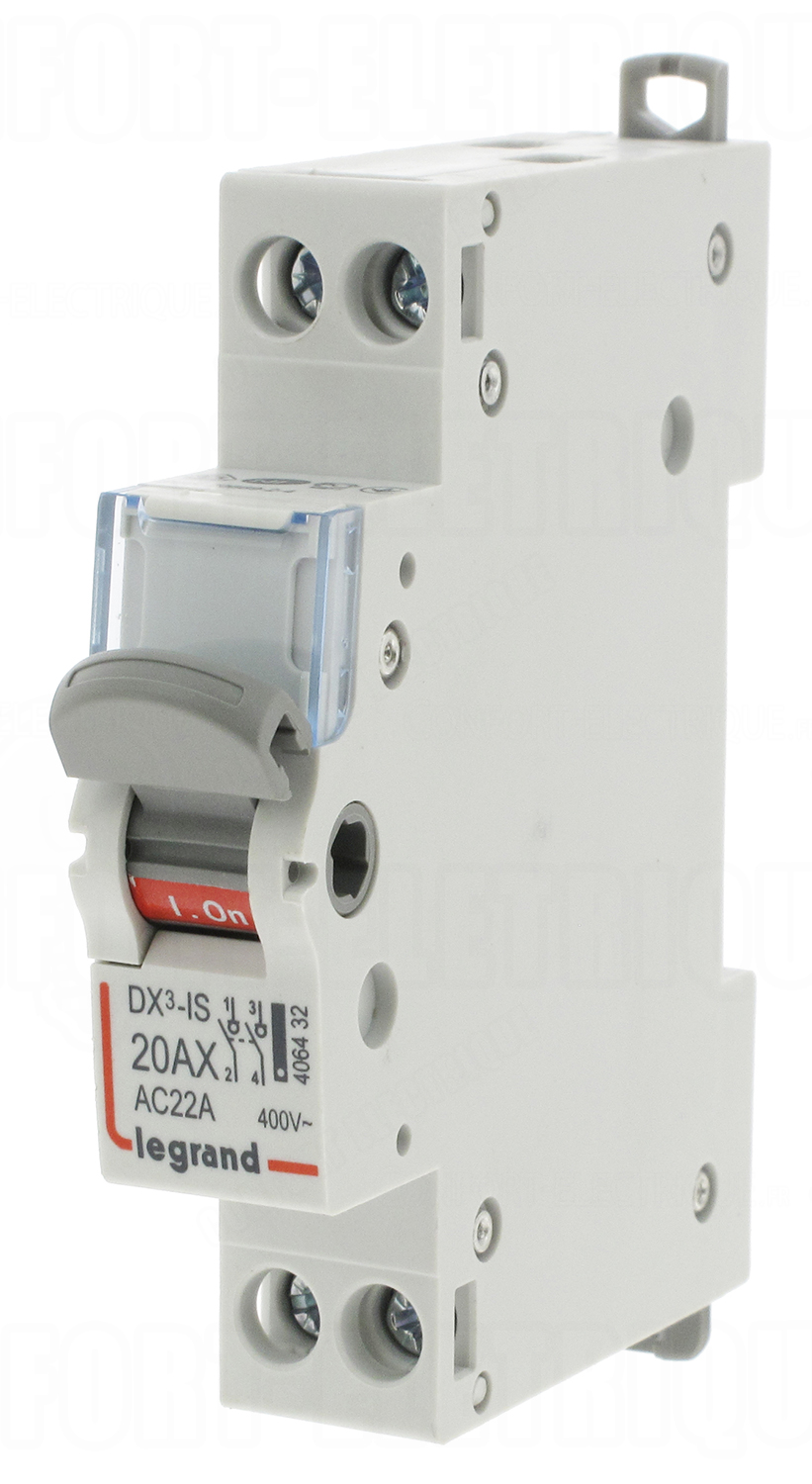 Interrupteur sectionneur Legrand DX3 20A 2 Poles - 28,70€