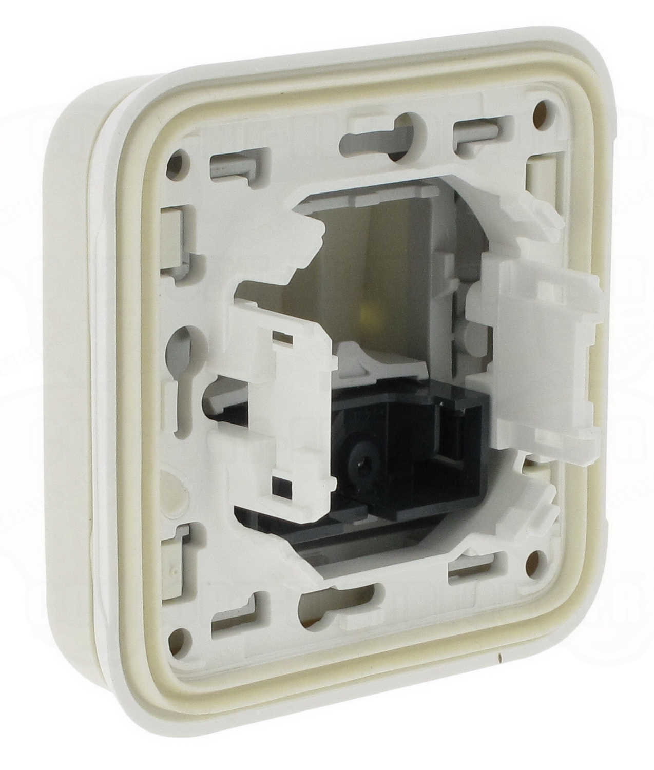 Sortie de câbles encastré 20A serre câble Legrand Plexo Blan..