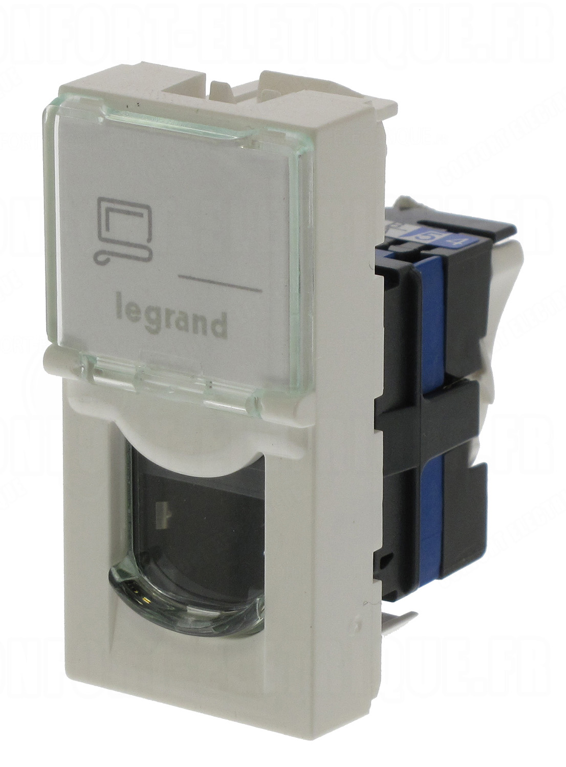 Prise RJ 45 cat. 6 FTP blanche 1M Legrand Mosaic - 24,22€