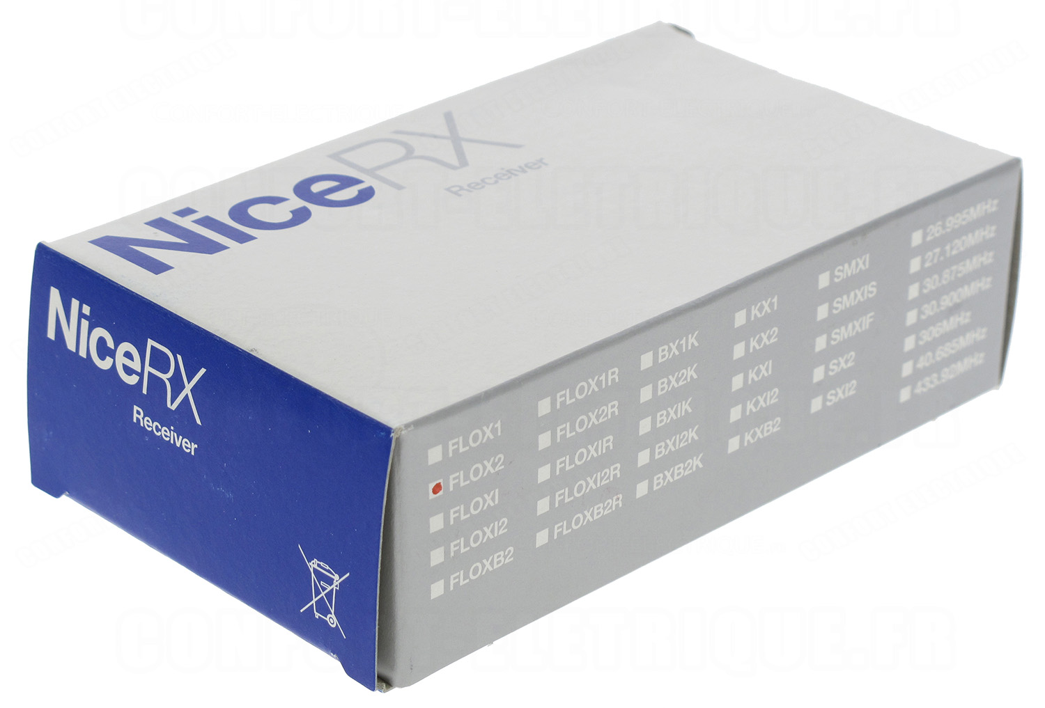 Récepteur radio NICE FLOX2 fréquence 433.92 Mhz 2 canaux - 1..