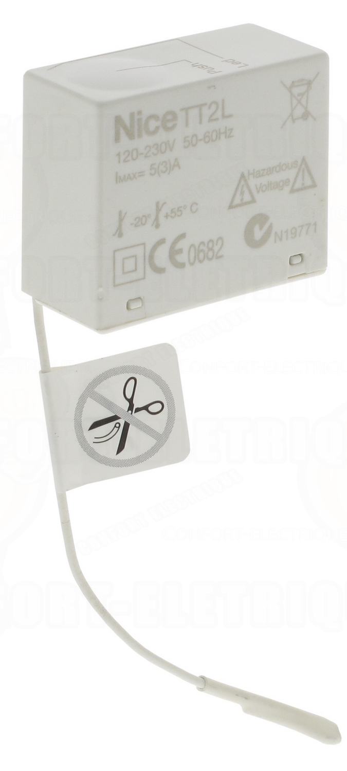 Logique de commande NICE Mindy TT2L pour la commande d'éclai..