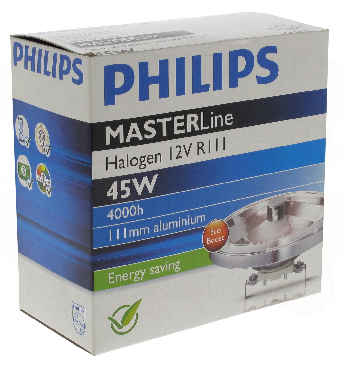 Ampoule Masterline 45W G53 AR111 12V 24D - 31,33€