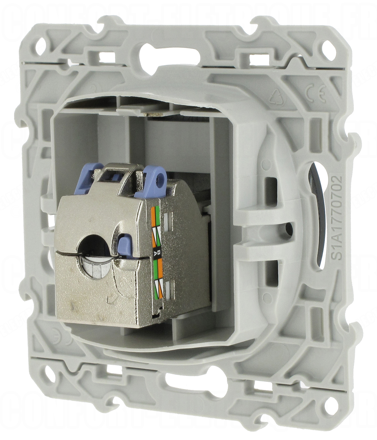 Prise RJ45 Catégorie 6 STP - Anthracite - Fixation par Vis