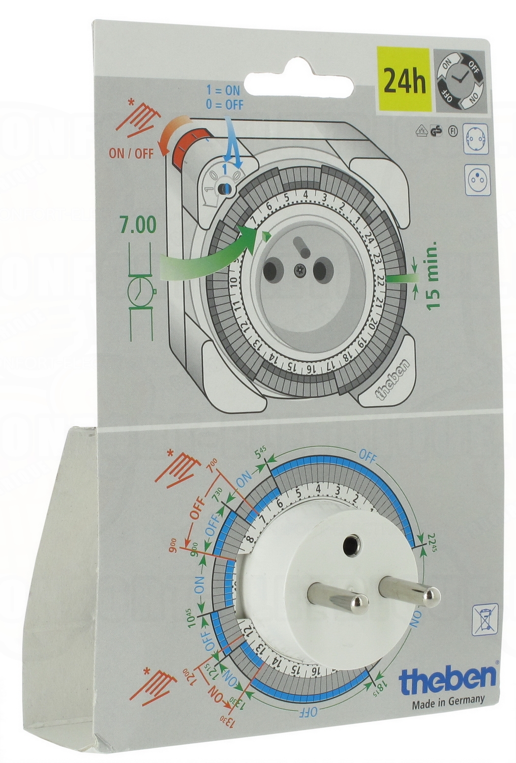 Prise programmable sur 24h Theben TIMER 26 - 55,27€