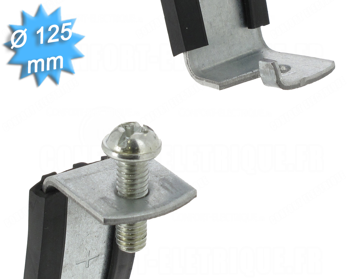 Collier de fixation isolé diamètre 125 mm avec filetage - 11..