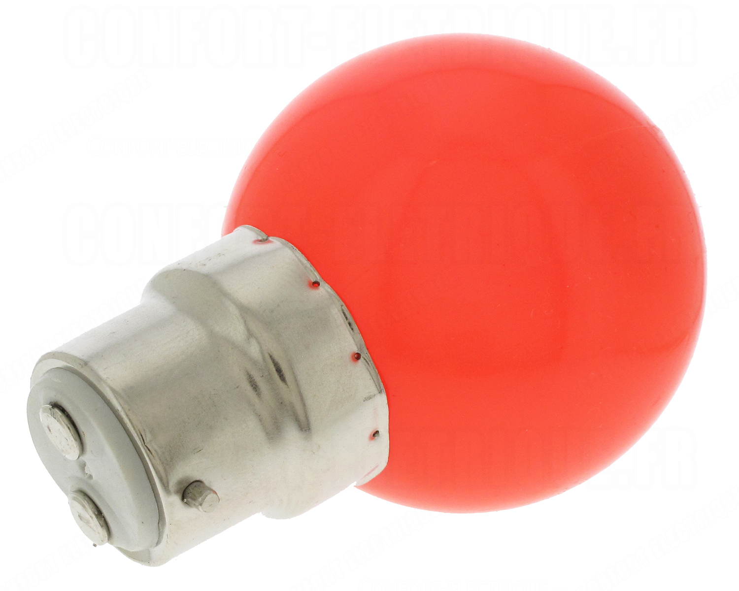 Ampoule à LED B22 0.8W 230 Volts Rouge - 1,87€