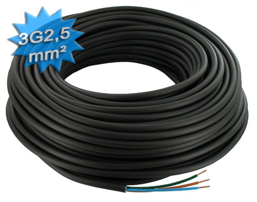Cable électrique R2V 3G2.5 mm² - Couronne de 100 mètres - 20..