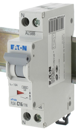 Disjoncteur modulaire - 16A - 4.5kA - Courbe C - Phase Neutr..