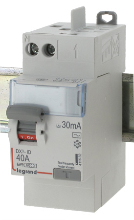 Interrupteur différentiel Legrand DX3 40A 30mA 2 Poles type